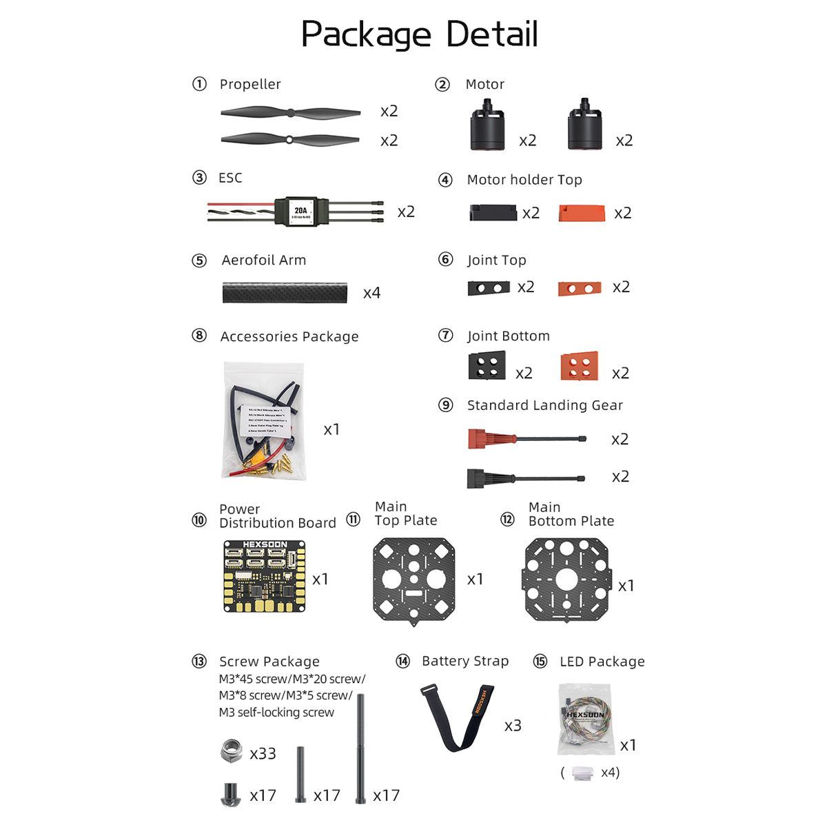 Hexsoon EDU-450 v2 Quadcopter Kit | NW Blue