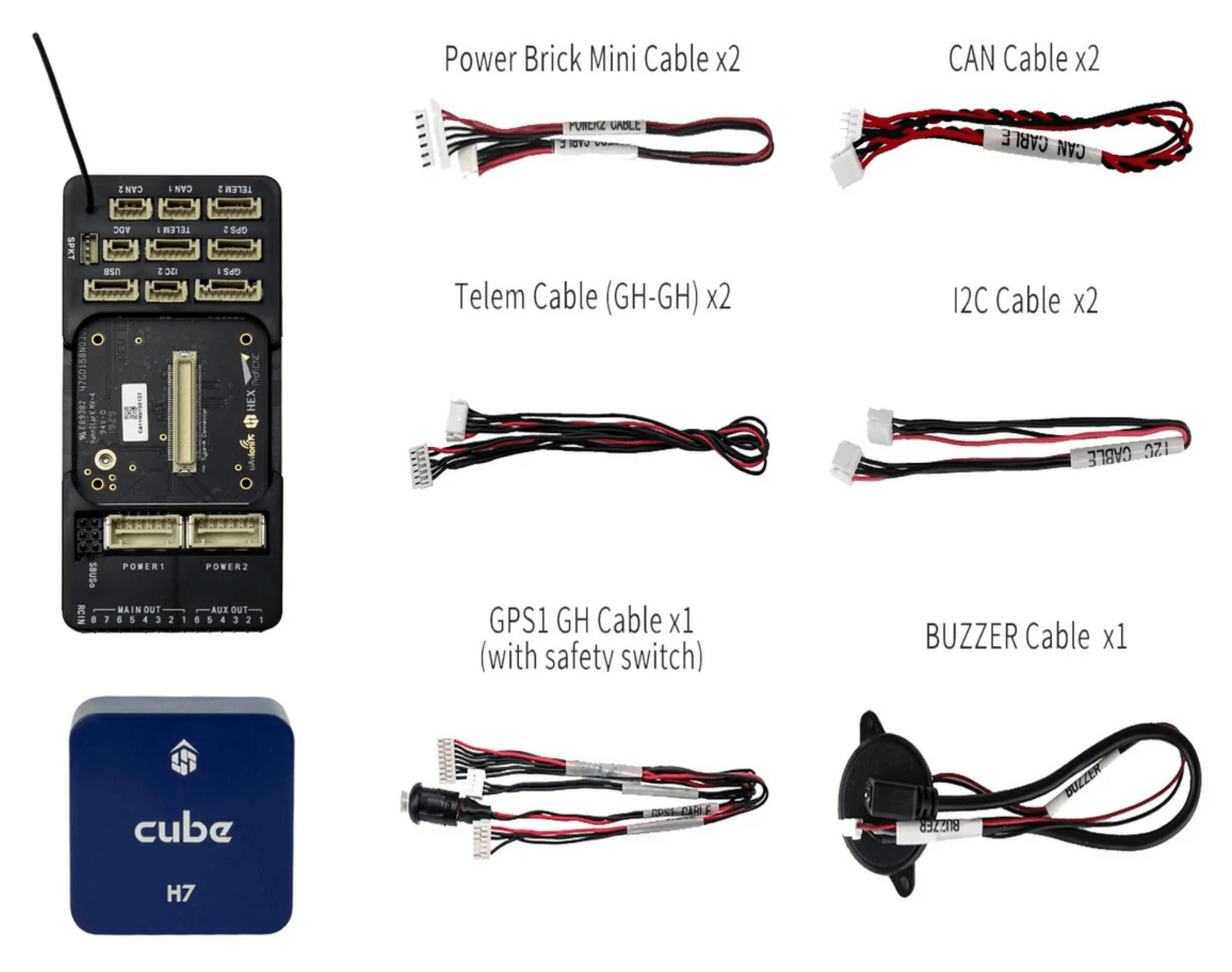 Cube Blue H7 + ADS-B Set with Cable Kit | NW Blue